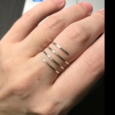 Morse Code Ring Personalized Hand Stamped Initial Ring - Etsy