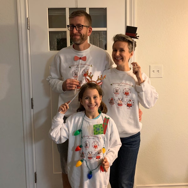 Matching Family Christmas Jumpers / Cute Animal Jumper for Families ...