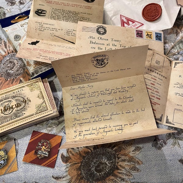 Personalized Wizard Letter: Editable School Acceptance Kit (digital ...