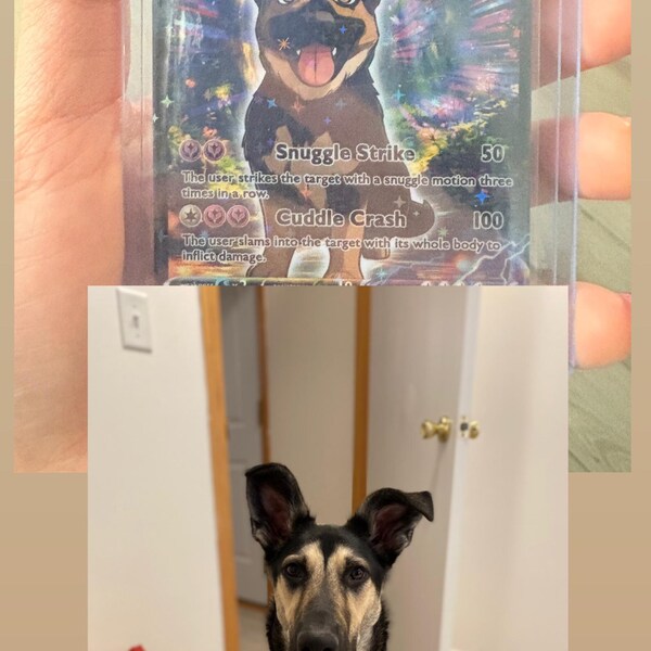 Custom Pokemon Card, Pet as Pokemon , Pokemon Card, Turn Your Pet Into ...