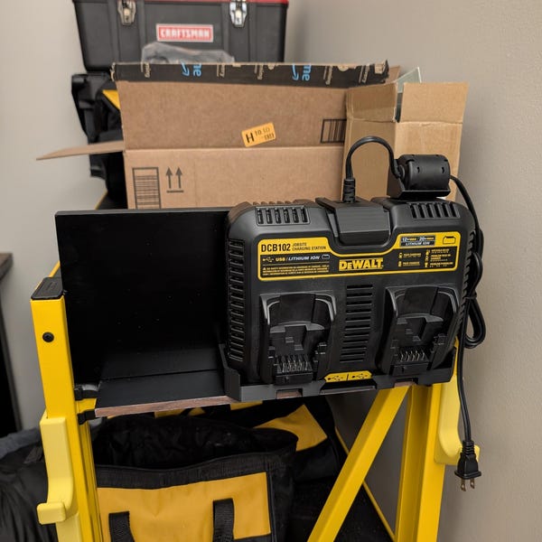 MOUNT for DCB102 Dual Dewalt Battery Charger- Double Dewalt Wall Mount ...