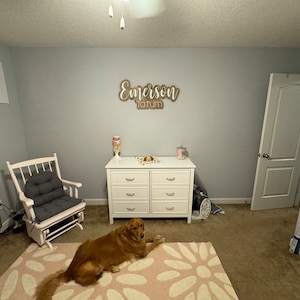 Personalized 3D Nursery Baby Name Sign Custom Wood Name Plaque ...