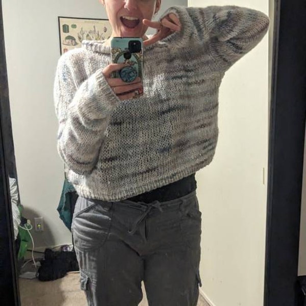 One Size Pattern "stay Home" Knitting Pattern - Etsy