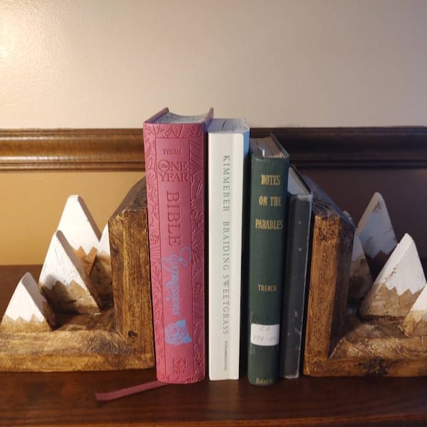 WOODEN Triangle BOOKREST | Book ORGANISER | Rustic Bedside Table Phone ...