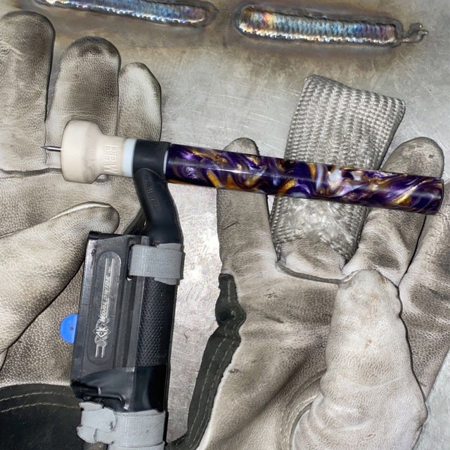 Handmade Resin Acrylic back Caps for TIG torches by Inoxplane