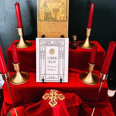 Black Tau Hooded Robe, Robe of a Neophyte, Robe of the Crone, Ritual ...