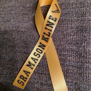 Personalized Memorial Funeral Sash Ribbon or Celebration of - Etsy