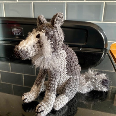 Crochet Pattern for Winter Woolfie, Realistic Eurasian Wolf Amigurumi Instant Download PDF File ...