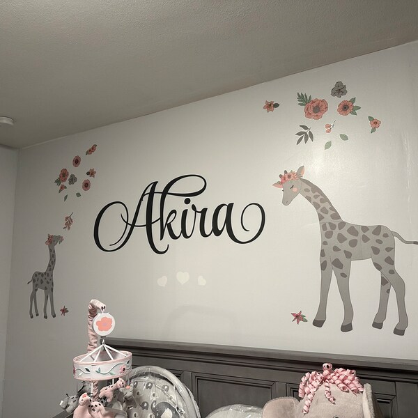 Personalized Girls Name Wall Decal Childrens Room Girls Bedroom Teen ...