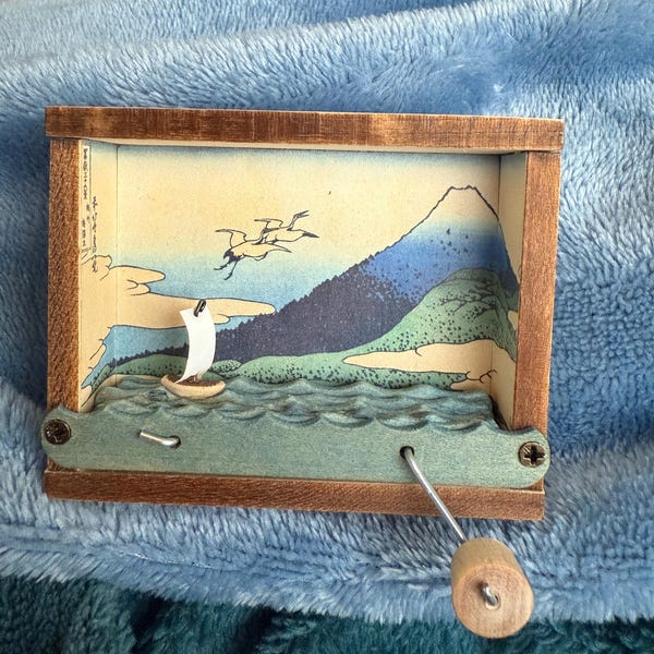 Hand Crank Wooden Swans Automaton Sculpture - Etsy