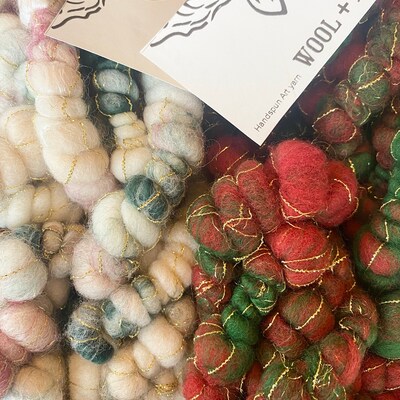 Wk-7, 40 Yrds, Knitting Yarn, Crochet Yarn , Hand Spun Yarn, Chunky ...