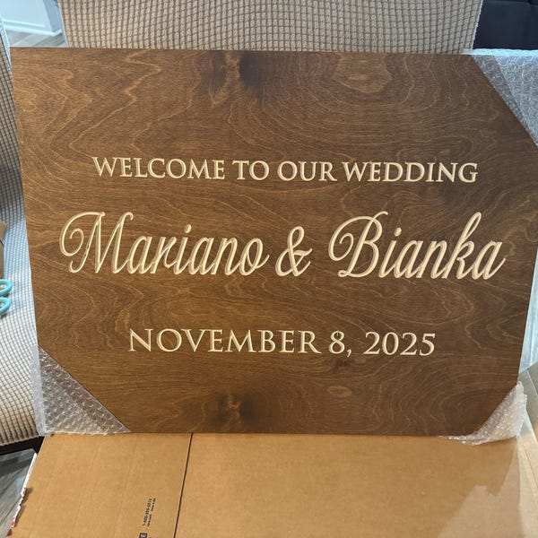 Wedding Welcome Sign, Wood Wedding Sign, Rustic Wedding Decorations ...