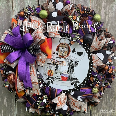Halloween Sign Witch Wreath Sign Witch Door Hanger Front - Etsy