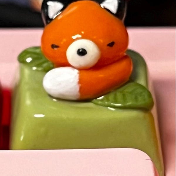 Fox Artisan Keycap | Fox Keycap | Cute Keycaps | Handmade | Animal ...