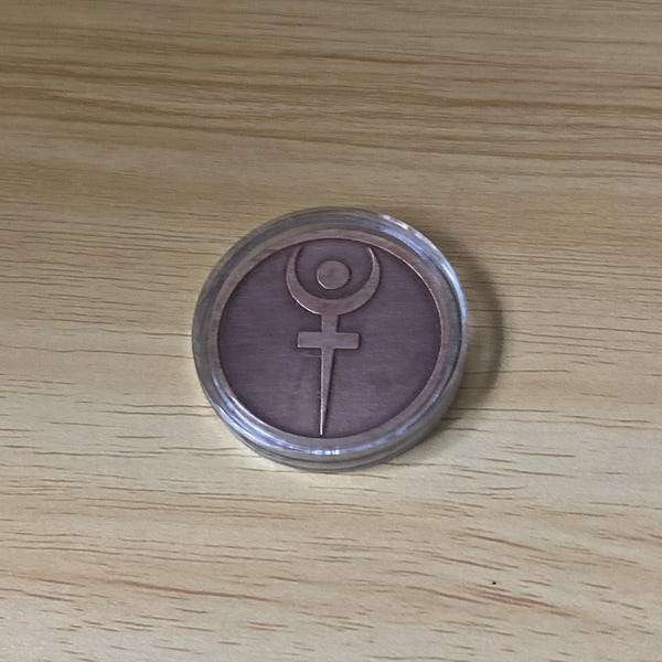 HECATE'S WHEEL COIN Hecate's Wheel Coin Pendant, Keychain, Pin Badge ...