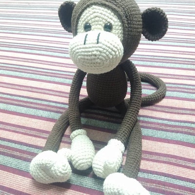 Mike the Monkey Amigurumi Crochet Pdf Pattern EN DK & NL - Etsy