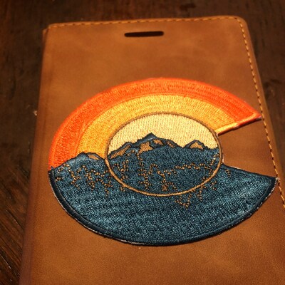 Colorado Flag Denver Skyline Sticker - Etsy