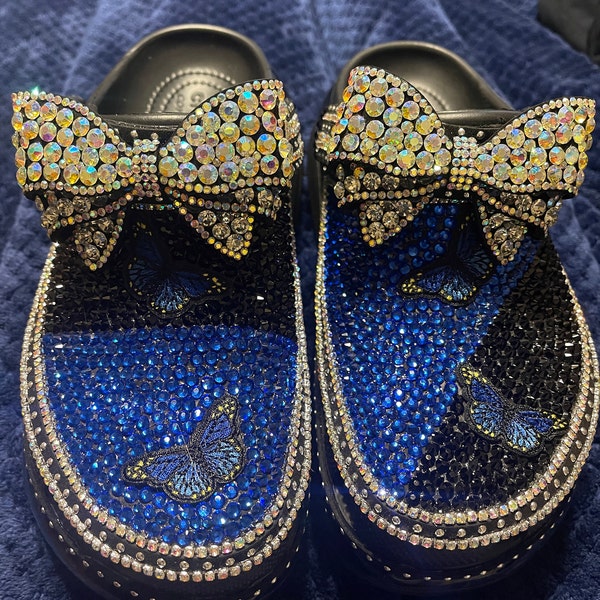 Custom Bling Designs for Women's Clogs Bedazzled Crocs Birthday Gifts ...