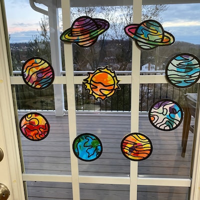 Space Suncatcher Kit Outer Space Homeschool Curriculum Arts and Crafts ...