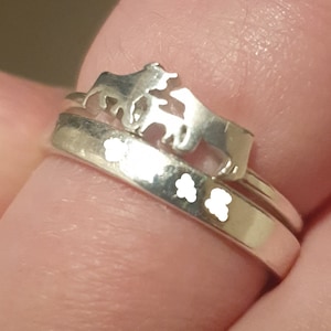 925 Silver Cow Family Ring,bull Cow Ring,silver Custom Bull Ring,silver ...