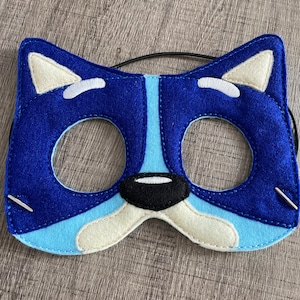Blue Dog Mask Dress up Masks Child Size Dress Up Quiet - Etsy