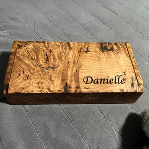 Walnut Small Jewelry Box Small Things Box Glasses Case - Etsy