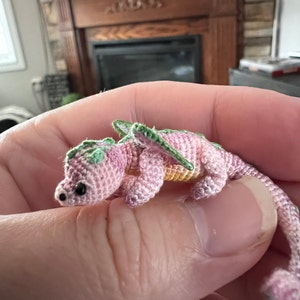 Custom Micro Baby Dragon in Walnut. Dollhouse Miniature Tiny Dragon ...