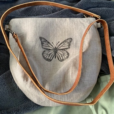 Linen Zippered Pouch // Travel Pouch //cosmetic Case // Large Zippered ...