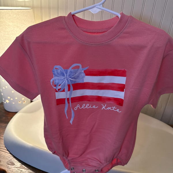 Personalized Name Baby Girl Outfits, Custom Baby Bubble Romper, Baby ...