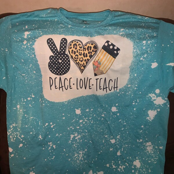Peace Love Teach Png Sublimation Design Download Digital Design ...