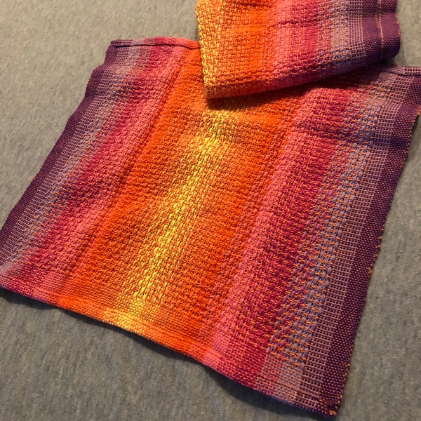 Handwoven Table Runner, Cotton Tablerunner, 11.5 X 55.5 Woven Runner ...