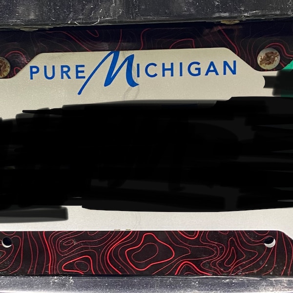 Topographic Map Metal License Plate Frame - Etsy