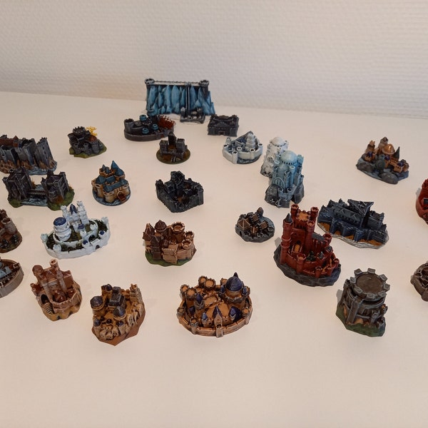 3D Deluxe Risk Got Token Set Compatible With Most Medieval Board Games ...