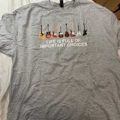 Guitar Gift for Him Electric Guitar Shirt Musician T Shirt Guitar ...