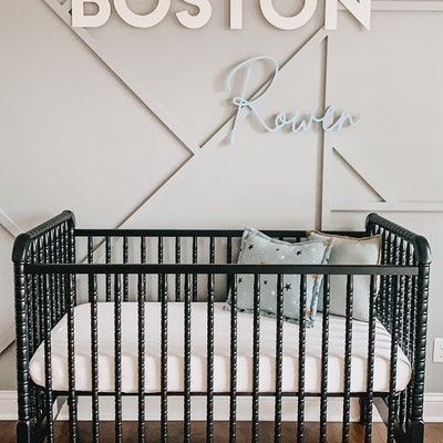 Nursery Name Sign, , Nursery Sign, Over Crib Sign, Nursery Letters ...