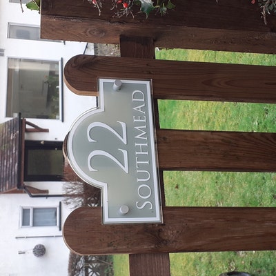 Traditional House Number Signs & Address Plaques in Sage Green - Etsy