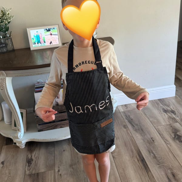 Custom Kitchen Apron,personalized Hand-embroidered Apron,name Apron ...
