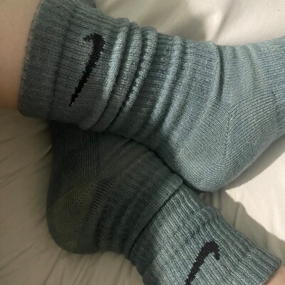 ANKLE NIKE Socks Hand Dyed Adult Quarter Crew Neutral Tones Pastel ...