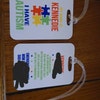 Autism Bag Tag, Autism Alert Tag, Personalized Bag Tag, Autism Hang Tag ...
