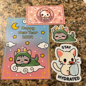 Kawaii Cat Workout Planner Stickers, Workout Reminders, Cute Planner ...