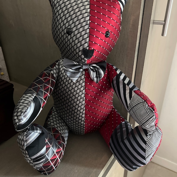 Memory Necktie Bear - Etsy