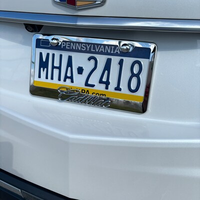 3D ST Badge Emblem Stainless Steel Chrome Metal License Plate Frame ...