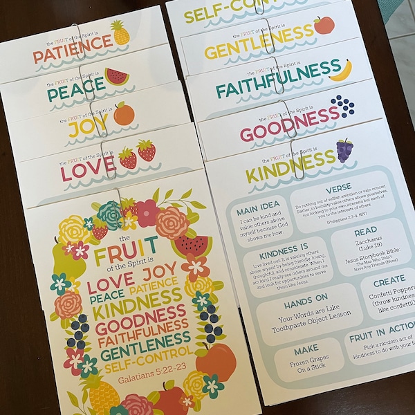 PRINTABLE Fruit of the Spirit Bible Activity Pack | Bible Activity ...