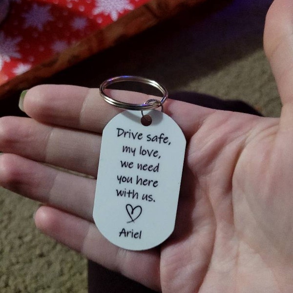 Drive Safe Handsome Keychain, Personalized Photo Keychain, Drive Safe I ...