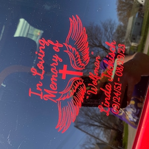 Personalized Dad in Loving Memory Decal in Loving Memory Decal Custom ...