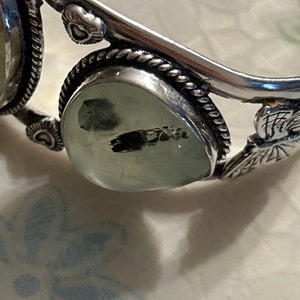 Natural Golden Rotile Stone Handmade Silver Plated Bracelet - Etsy