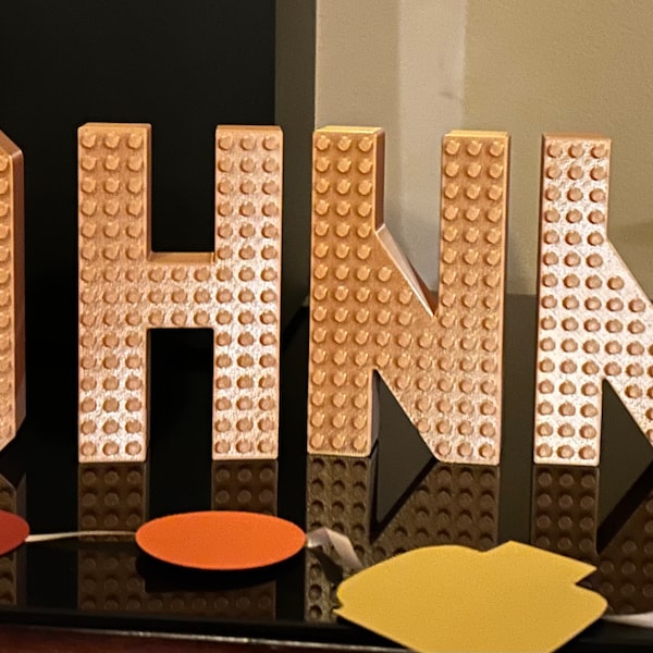 Custom LARGE Brick Style Name Plate, Boy Gift, Desk Nursery, Kid's Room ...