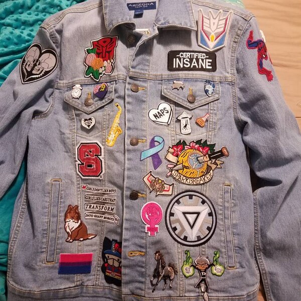 Saxophone Applique Patch - Embroidered Brass Music Instrument Band ...