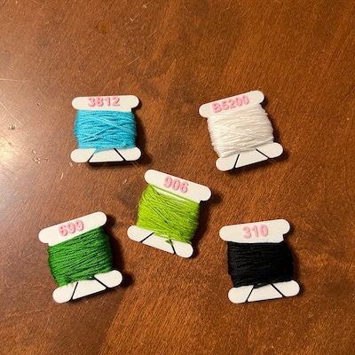 DMC Variegated Set 4000-4523 Pre-numbered Embroidery Floss Drops 84 ...