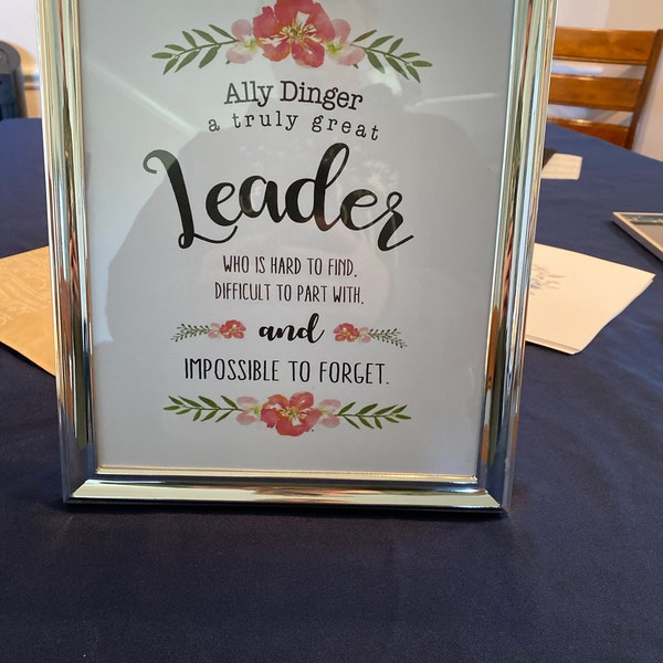 Personalized Leader Gifts, Leadership Gifts, A Truly Great Leader is ...